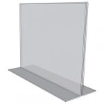 OB1711 - 17" X 11" countertop sign holder (Landscape) - Plastics Plus
