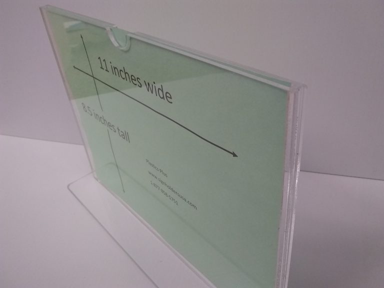8.5 x 11 acrylic pocket sign holder