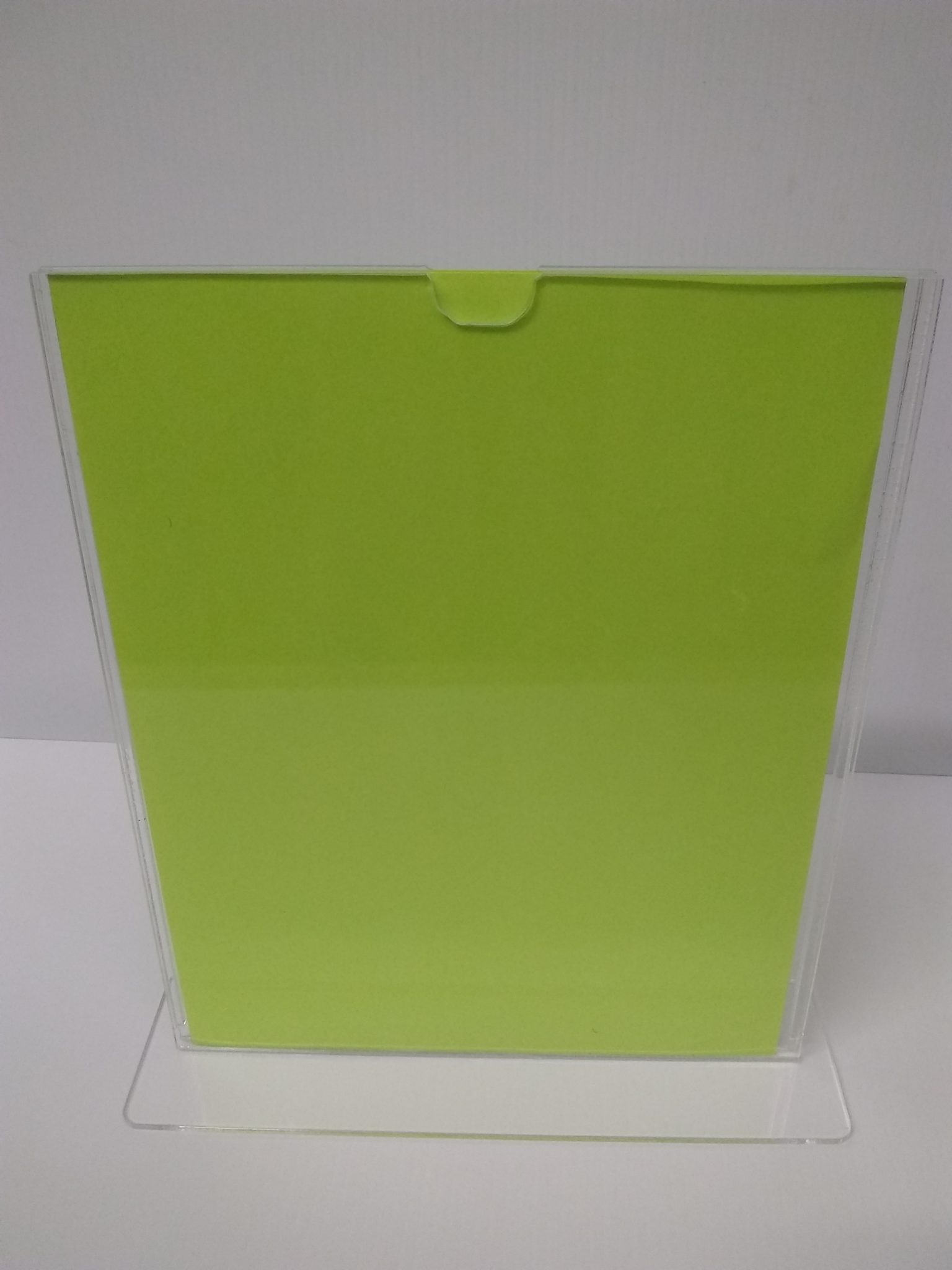 8.5 x 11 acrylic pocket sign holder