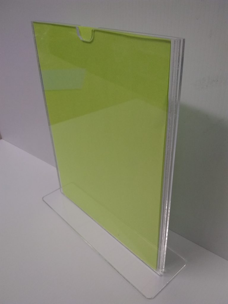 8.5 x 11 acrylic pocket sign holder